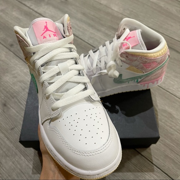 Jordan | Shoes | Air Jordan Mid Paint Drip Ice Cream | Poshmark